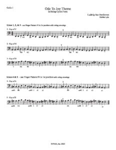 Ode To Joy in String Cycle Form – CELLO I | FASE: Foundation for the ...