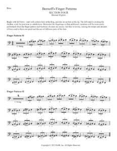 Finger Patterns Section 4 Triplets Intro pages BASS | FASE: Foundation ...